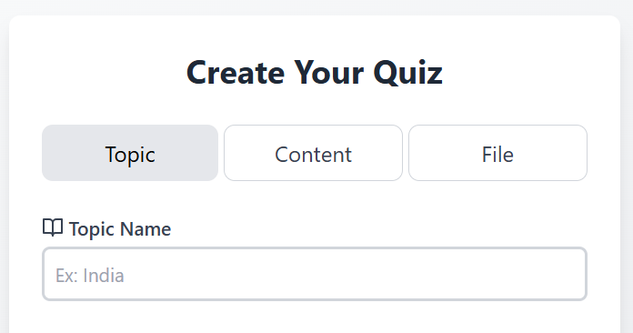 Quiz AI - AI Quiz & Question Generator